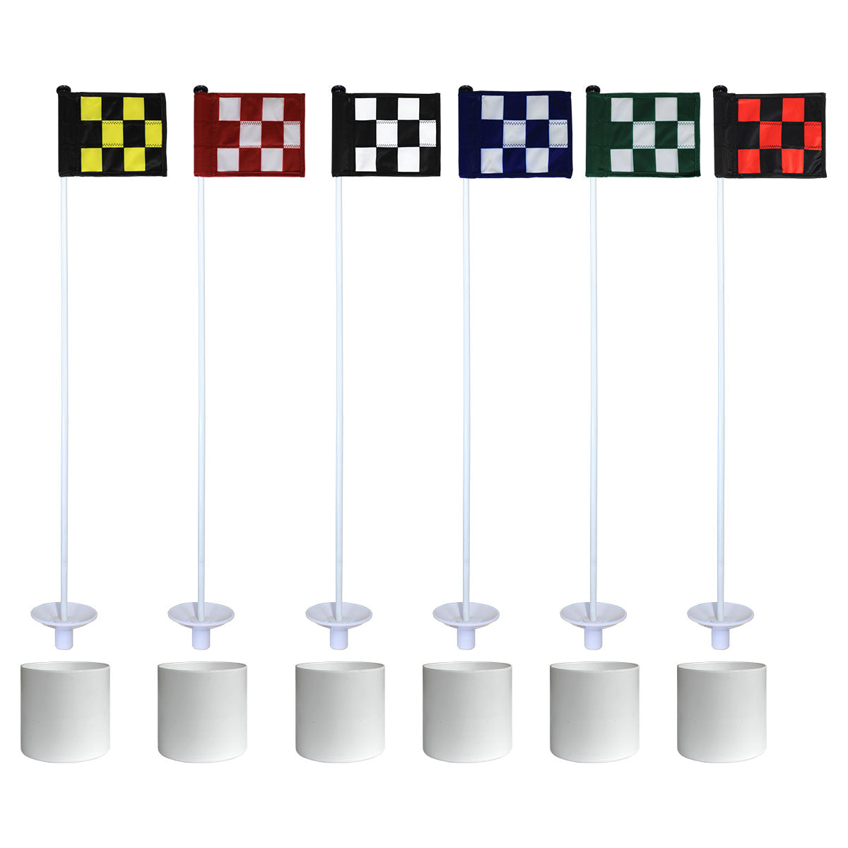 Checkered Practice Green Package - 4.25" Plastic Cup – Home Golf Supply