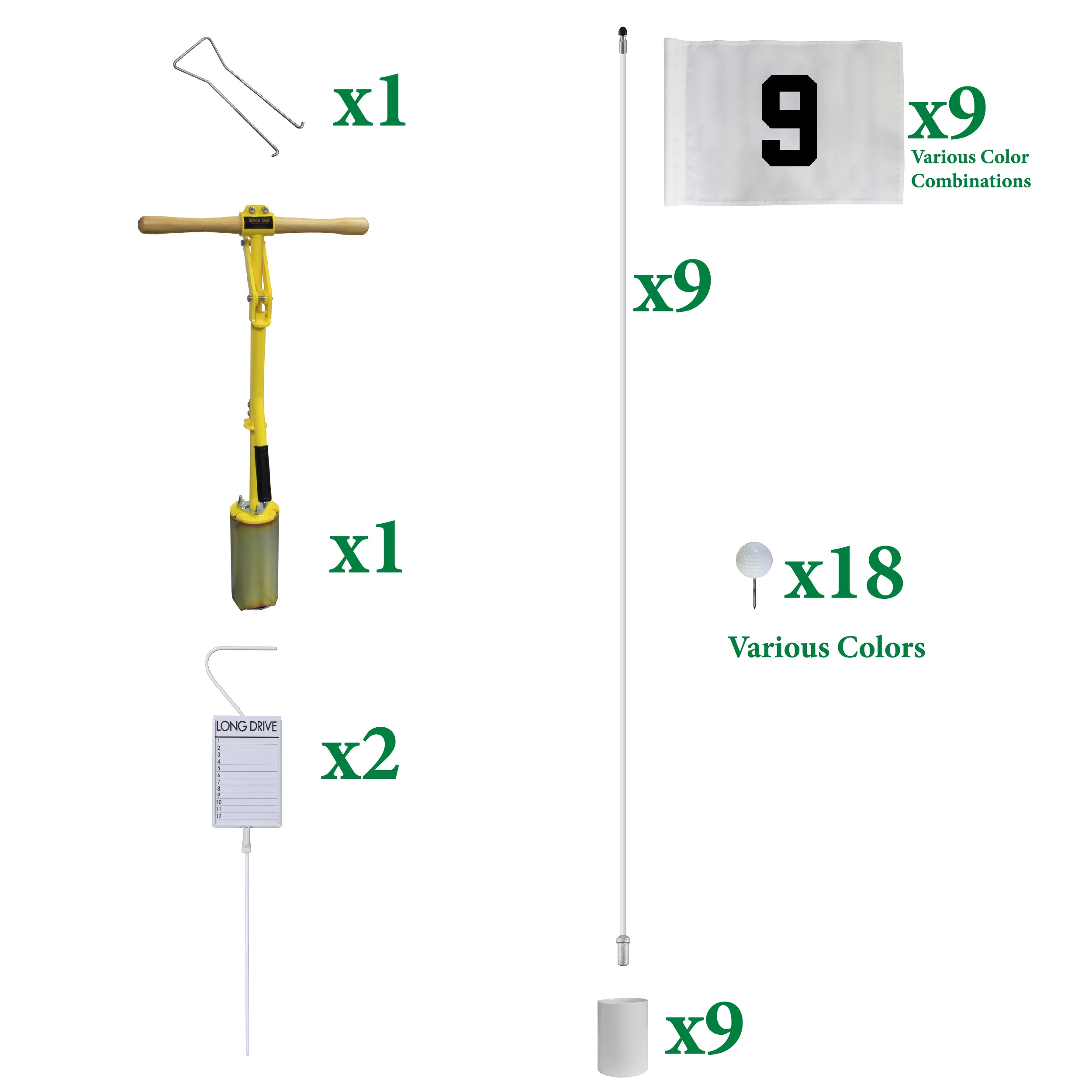 Premium 9 Hole Golf Package Set - FREE Shipping! – Home Golf Supply